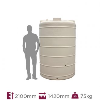 3,000 Litre water tank - 24 Colours - 10 Yr Warranty