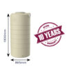 1,000 Litre Water Tank - Durable Round 1000L Tank - 24 Colours