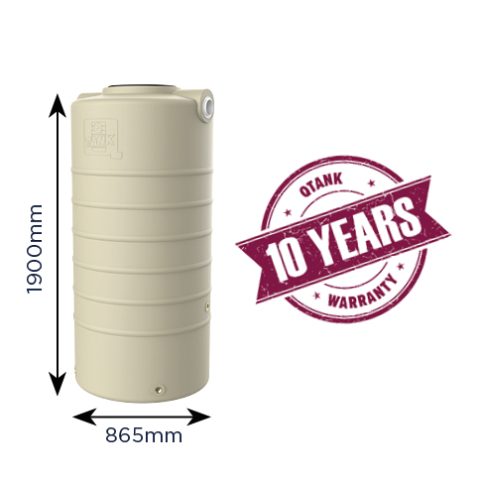 1,000 Litre Water Tank - Durable Round 1000L Tank - 24 Colours
