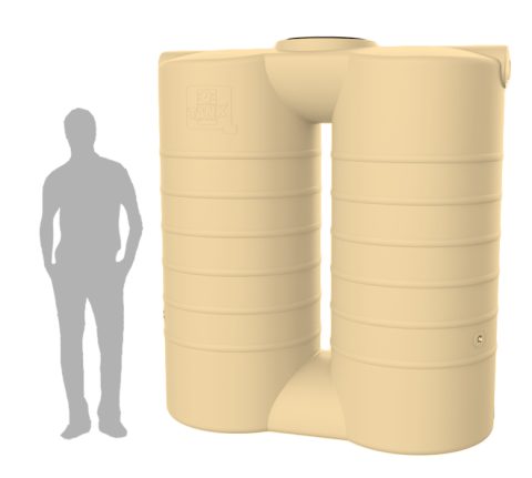 Slimline 2,000 Litre Water Tank and Pump Package – QTank