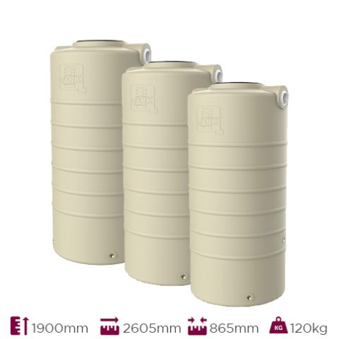 3000L Modular Slimline Package - Versatile Modular Water Tanks