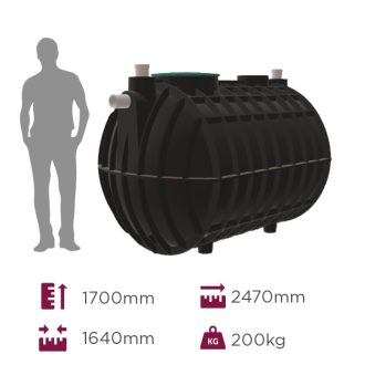 3,100L Polymaster Septic Tank – QTank